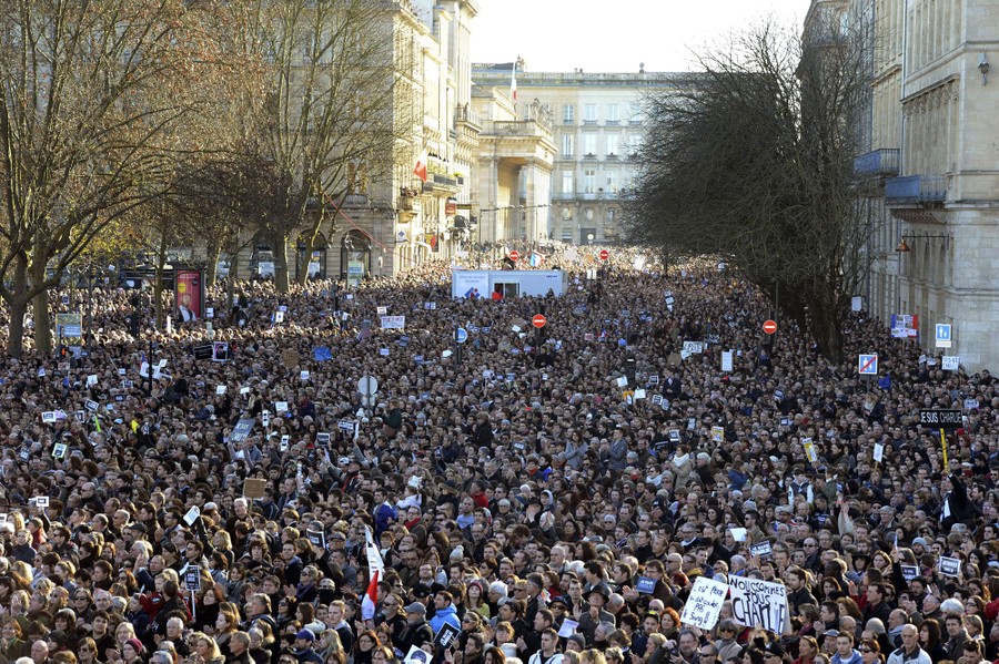 In Paris: A Massive Rally of Defiance and Sorrow - The Atlantic