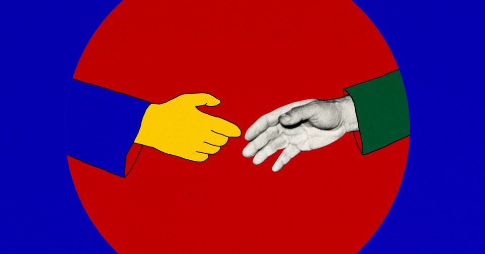 upside down handshake