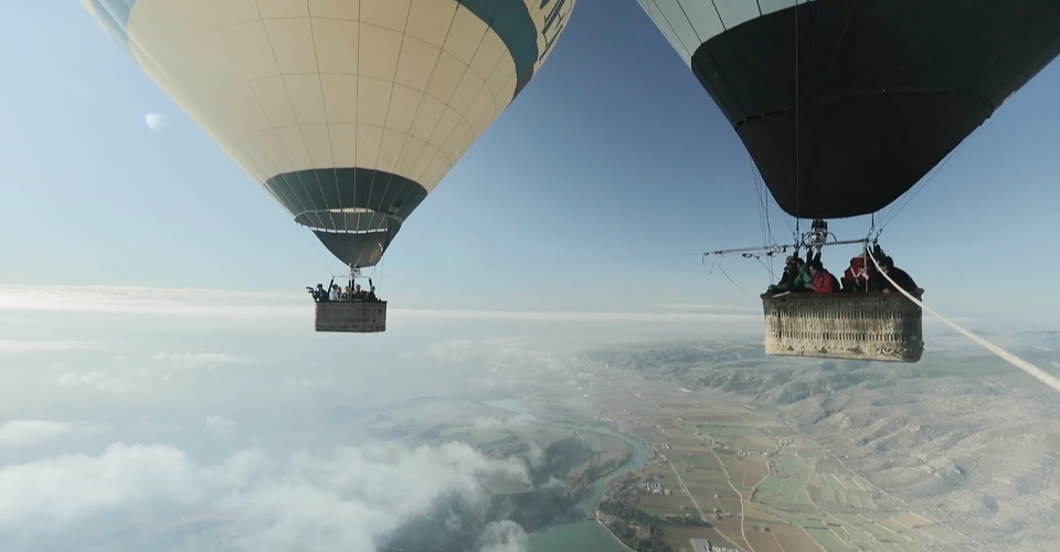Tight-Rope Walking Between Two Hot-Air Balloons?! - The Atlantic