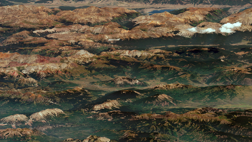 The American Landscape, From Space: Denver, the Rockies, and Colorado ...