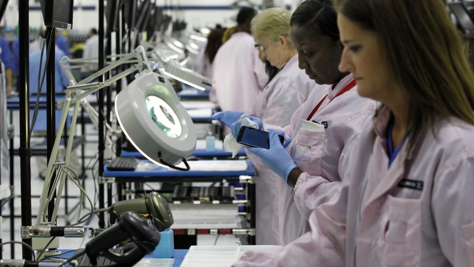 American Production Line Workers
