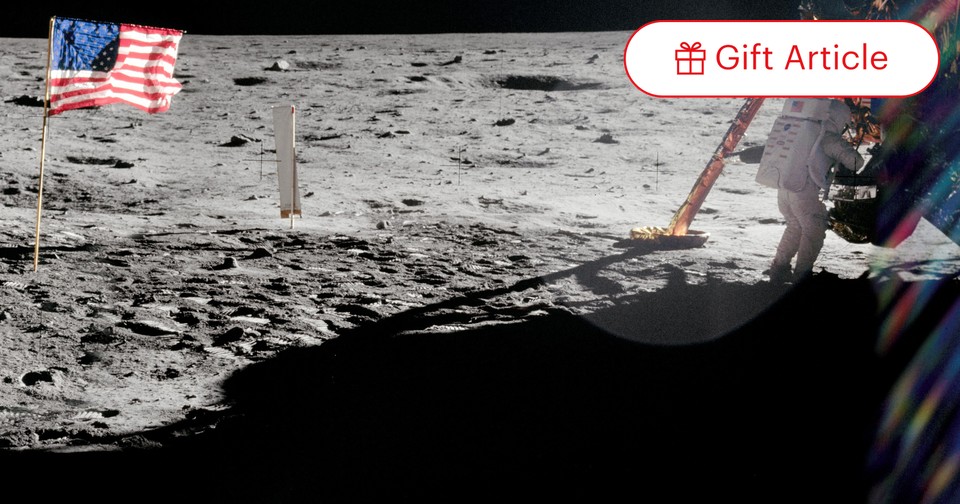 Neil Armstrong Stepping On The Moon