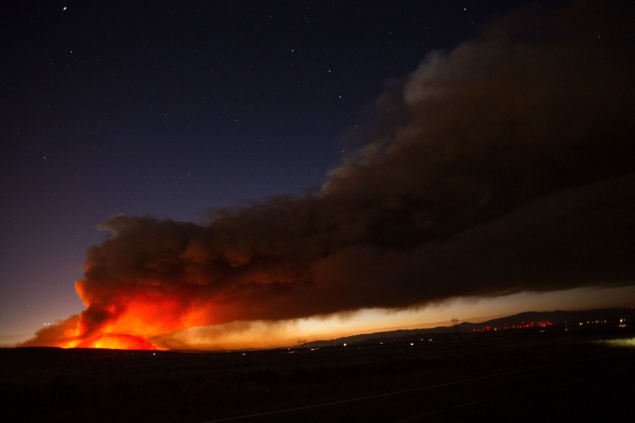 Photos: California’s Fast-Moving Lake Fire - The Atlantic