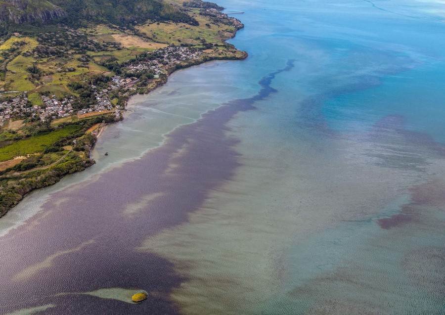 Photos: A Growing Oil Spill Off the Coast of Mauritius - The Atlantic