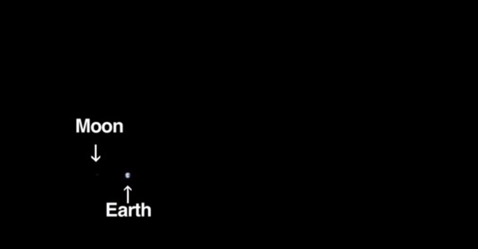 A Rare Glimpse of the Moon Orbiting the Earth From Afar - The Atlantic
