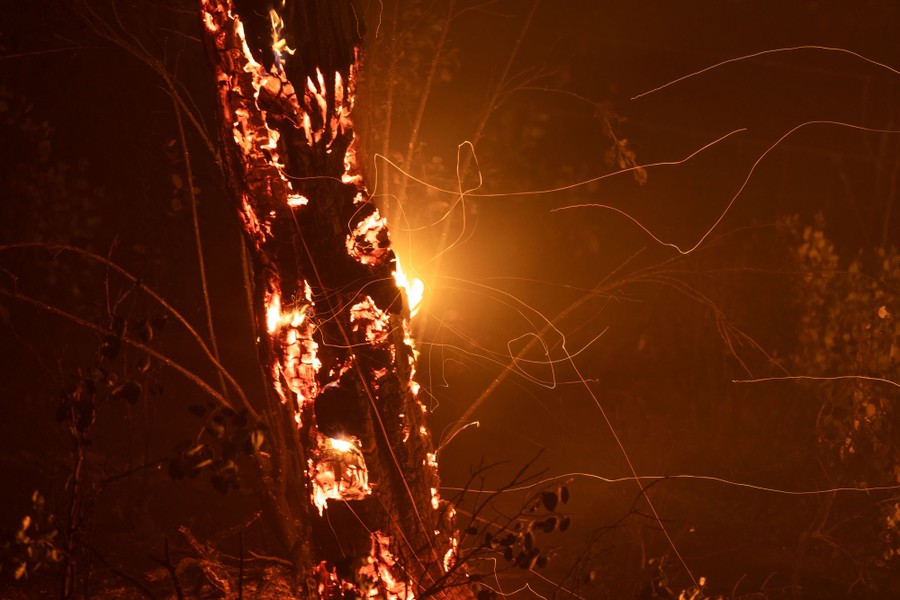 Photos: California’s Massive Park Fire Continues to Grow - The Atlantic