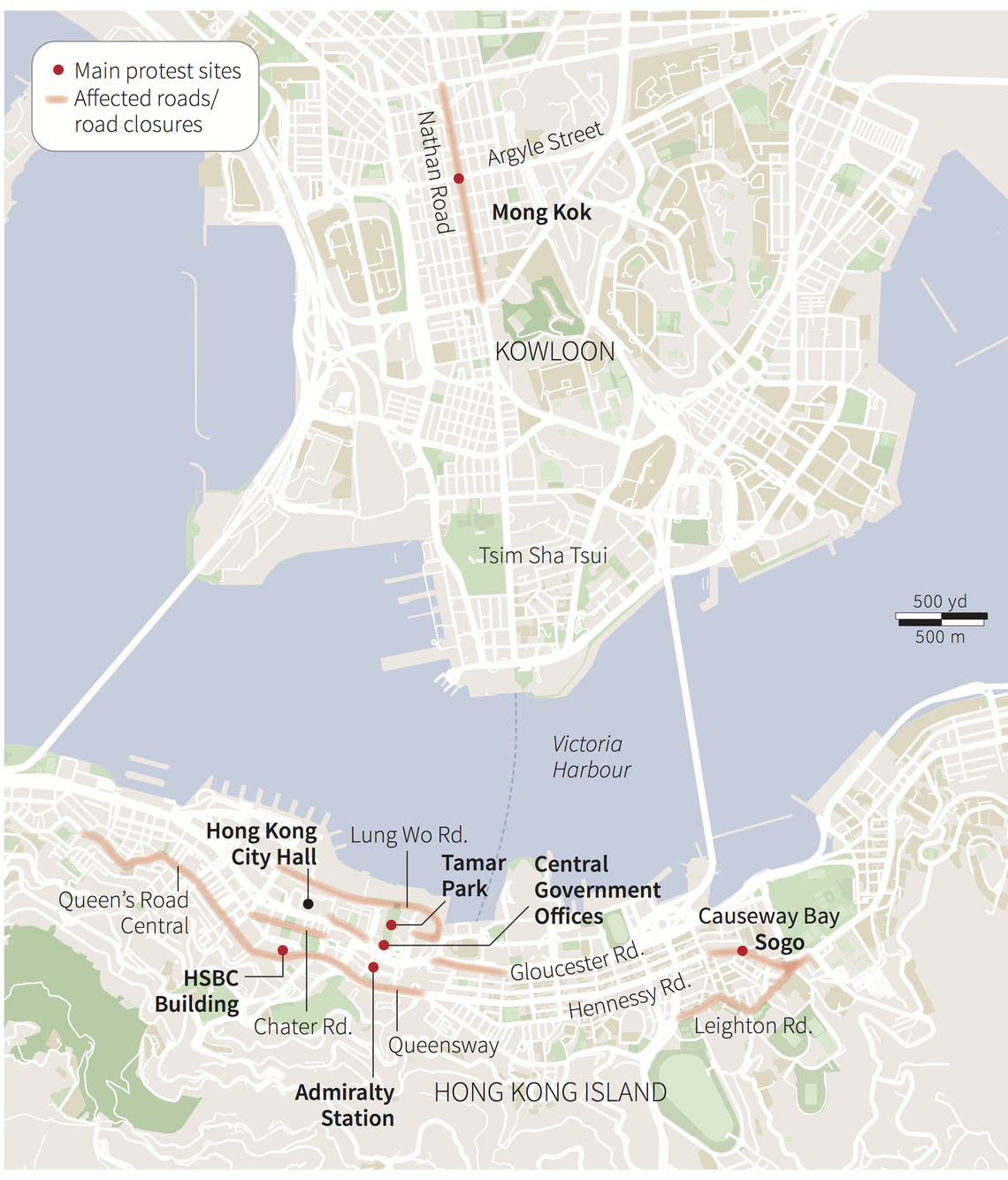 The Geography of Hong Kong's Protests - The Atlantic