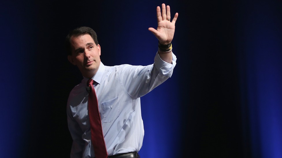 Scott Walker Fueled by Protesters at Iowa State Fair - The Atlantic
