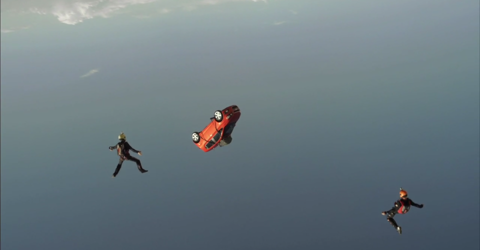 Behind the Scenes of the Skydiving Car Commercial - The Atlantic