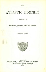 November 1880 Issue - The Atlantic