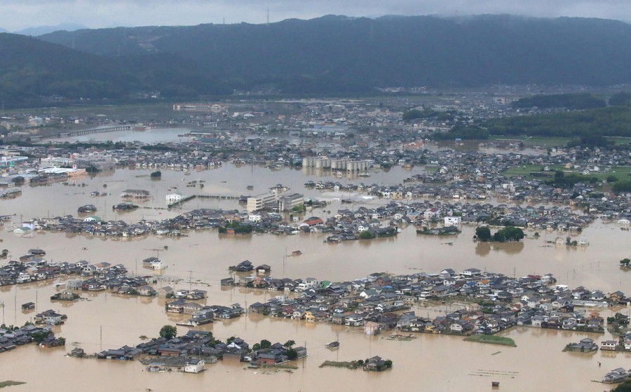Photos Death Toll Reaches 200 In Devastating Japan Floods The Atlantic