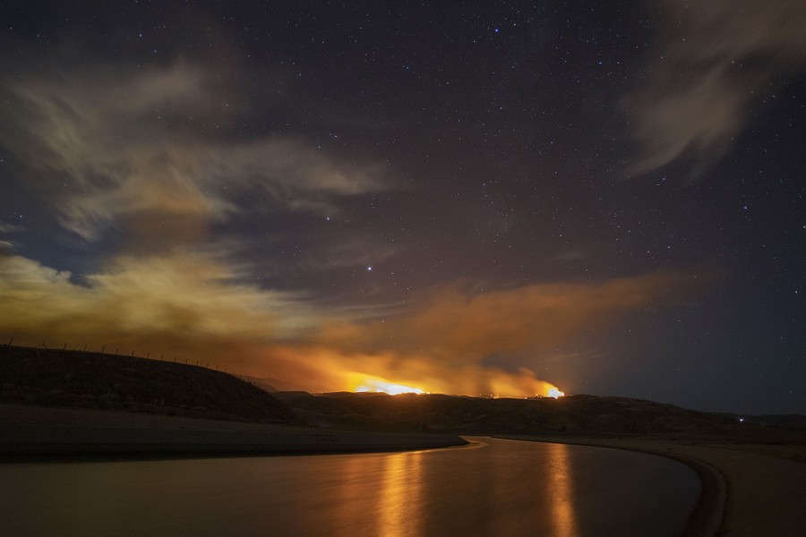 Photos: California’s Fast-Moving Lake Fire - The Atlantic