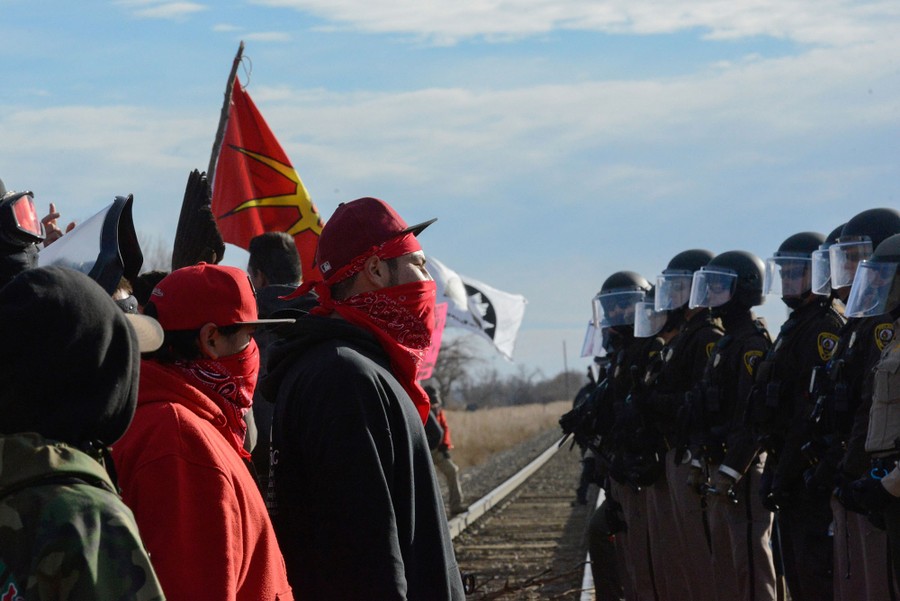 Water Cannons Used Against Dakota Pipeline Protesters - The Atlantic