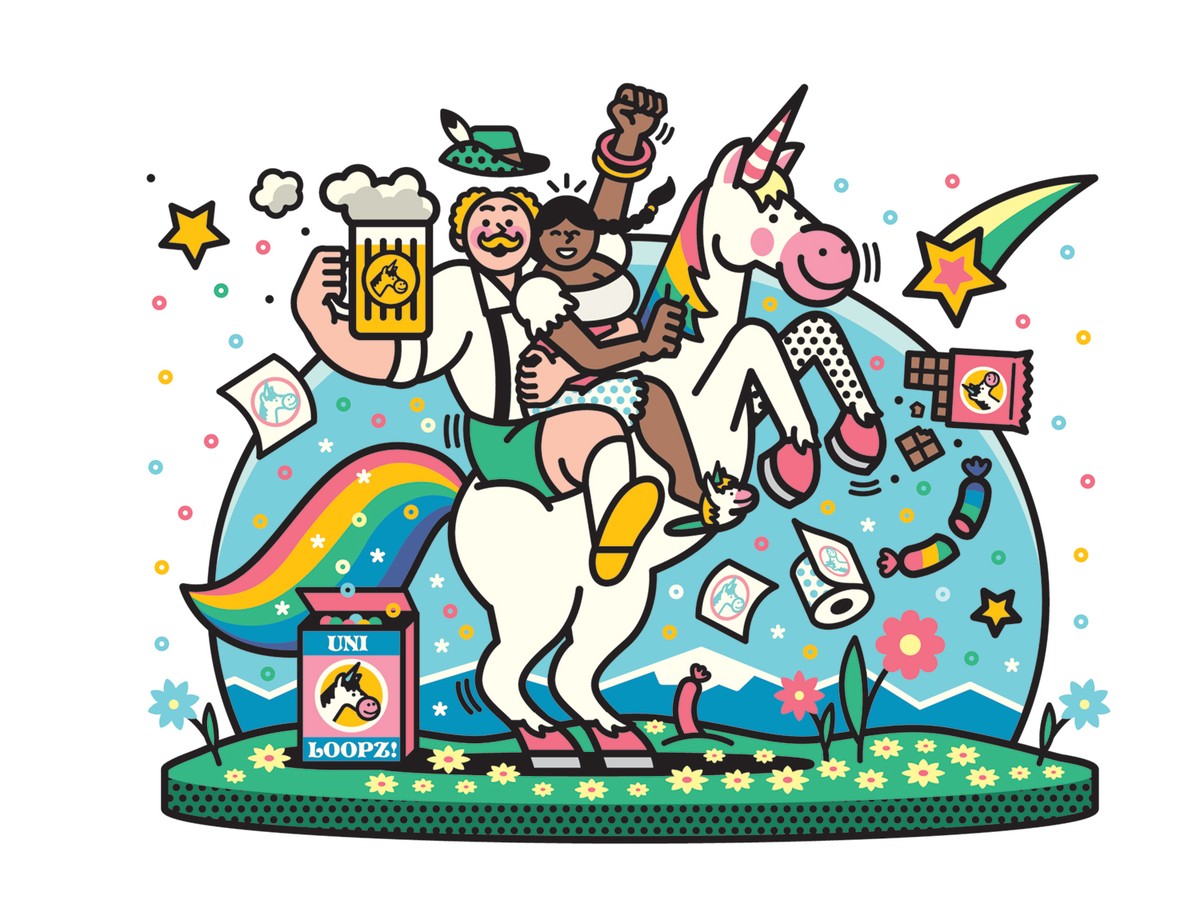 Vladimir Putin Riding A Unicorn