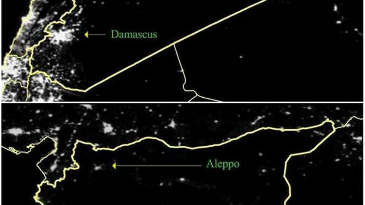 The Syrian Civil War, From Space - The Atlantic