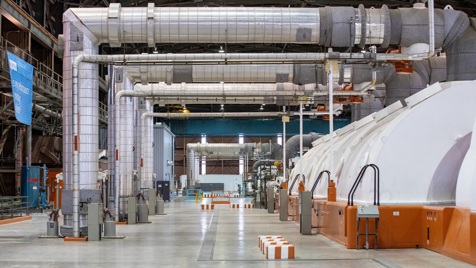 inside nuclear plant