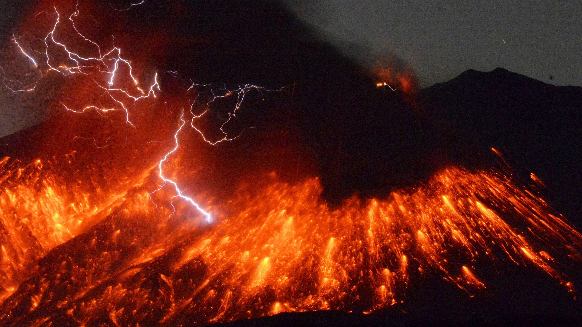Japan's Mount Sakurajima Erupts - The Atlantic
