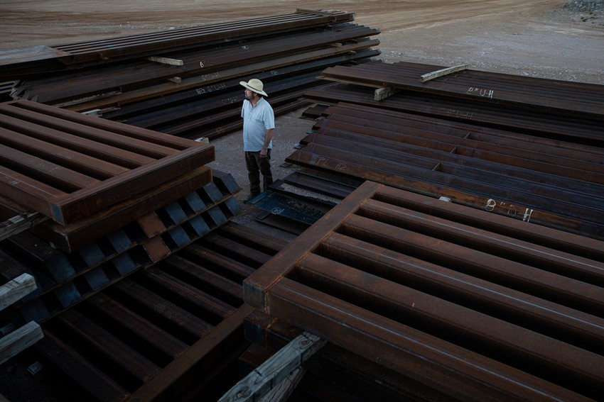 Trump’s Big Border Wall Is Now a Pile of Rusting Steel - The Atlantic