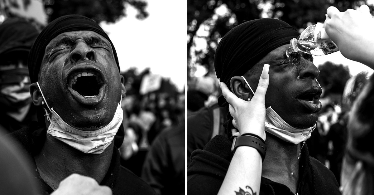 I Can't Breathe: Braving Tear Gas During a Pandemic - The Atlantic