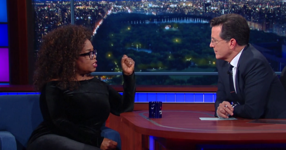 Stephen Colbert and Oprah Winfrey Bring Religion to 'The Late Show ...