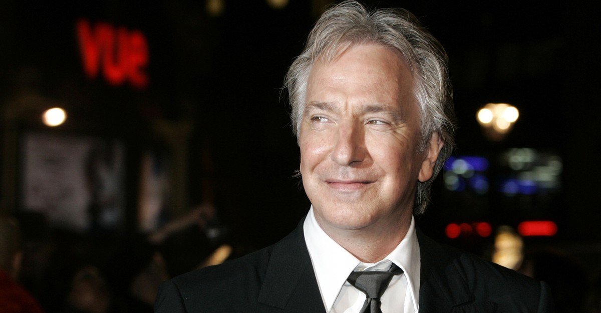 The British Actor Alan Rickman, of 'Die Hard' and 'Harry Potter' Fame ...