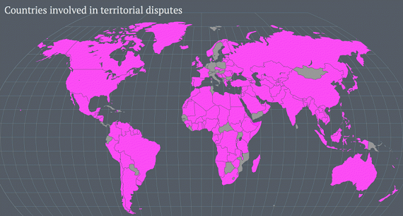 Map: Every Country in the World Involved in a Territorial Dispute - The ...